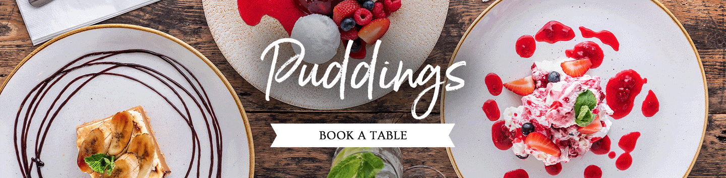 NEW Pudding Menu & Prices • The Castell Mynach | Vintage Inns