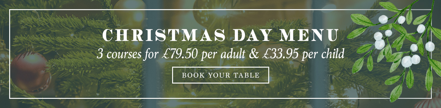 Christmas Day Menu & Prices at The Priory, in Portbury
