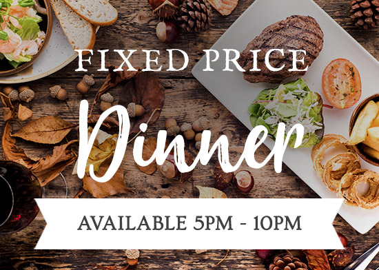 Menus & Prices - The Fox House, Longshaw - Vintage Inns