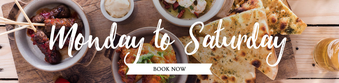 Monday to Saturday menu at The Crooked Chimney | Vintage Inns